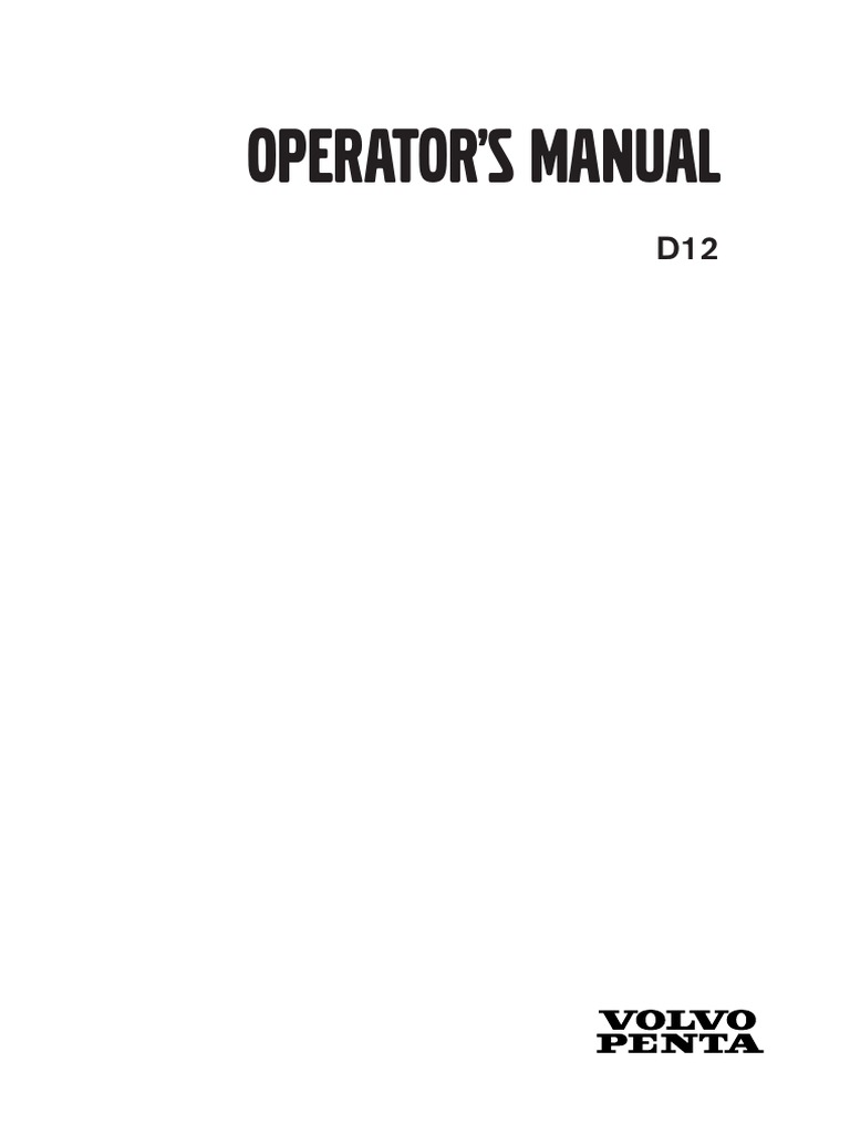 Volvo Penta D12D | PDF