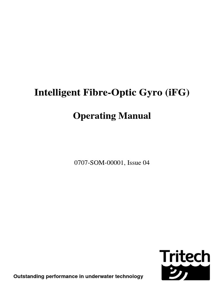 Intelligent Fibre-Optic Gyro (iFG) : Operating Manual | PDF | Compass ...