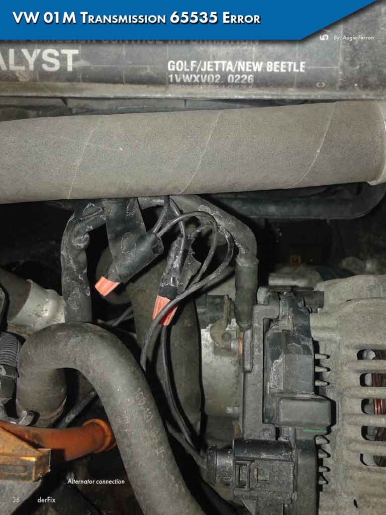 VW 01M Transmission 65535 Error | PDF | Electrical Connector ...