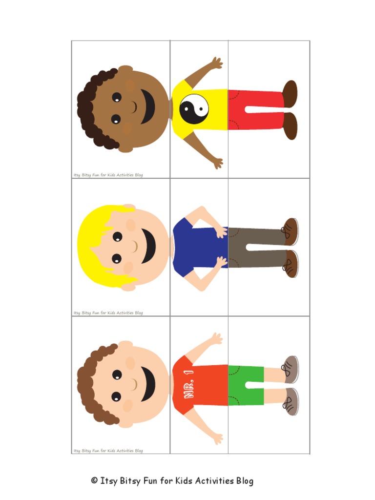 Printable Mix and Match Puzzles | PDF