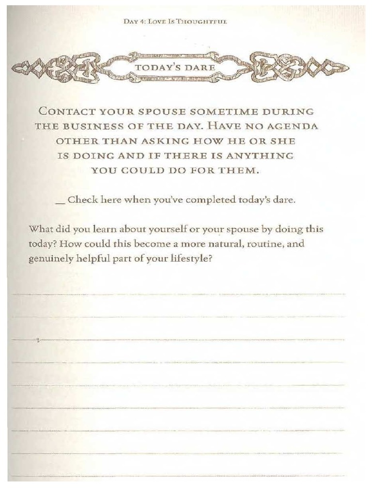Qdoc - Tips Fireproof The Love Dare 40 Day Challenge 2008 | PDF