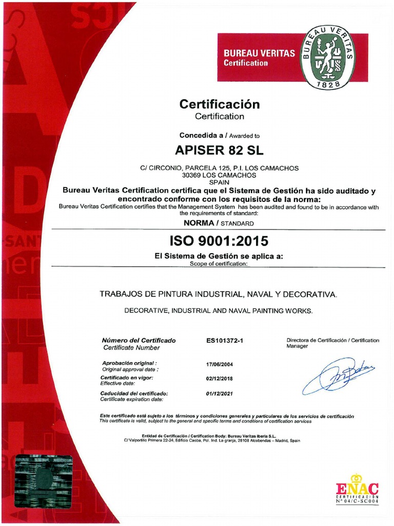 Cert. ISO - 9001 - 2018 | PDF