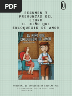 El Niño Que Enloquecio de Amor - Resumen y Analisis | PDF