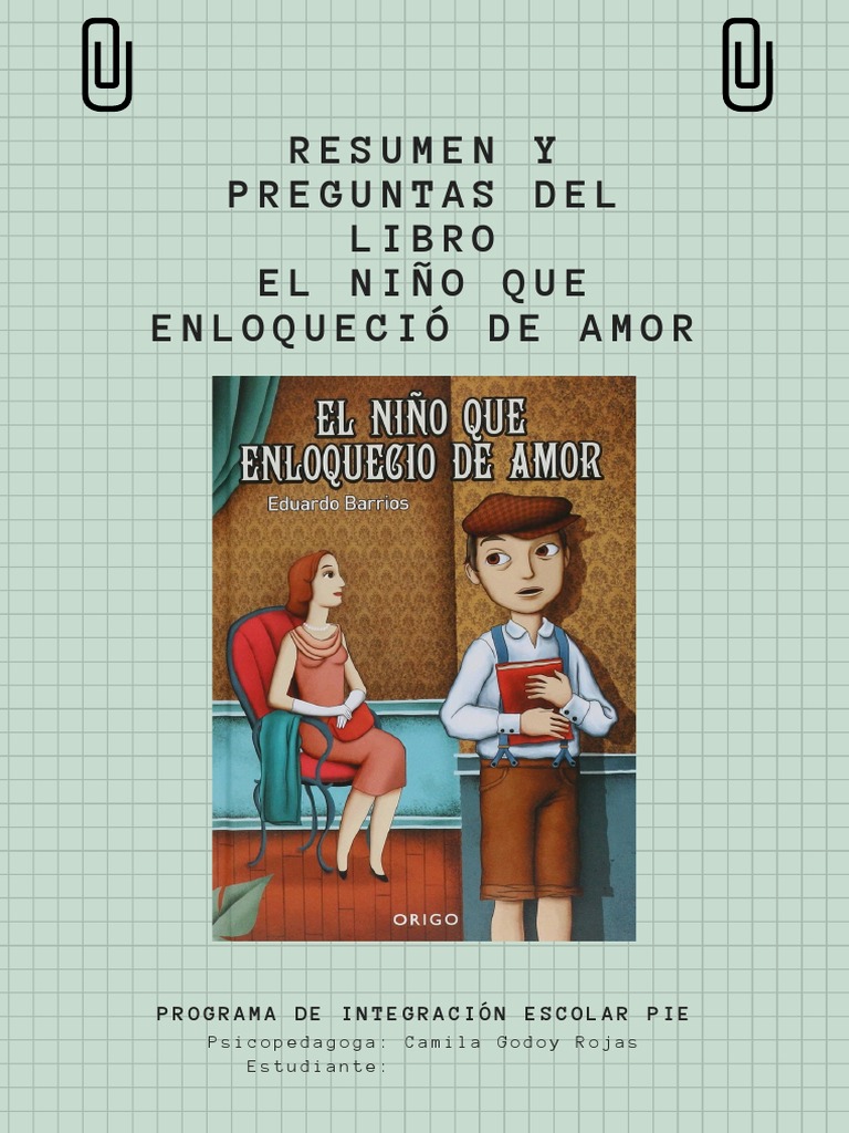 Resumen: El Niño que Enloqueció de Amor | PDF | Amor | Novelas