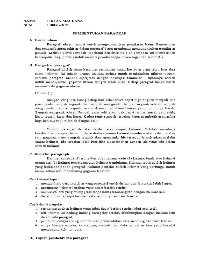Irfan Maulana - 1803120185 (RANGKUMAN) | PDF
