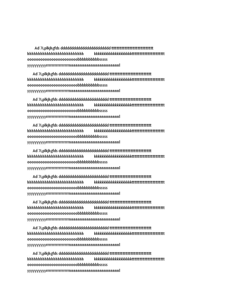 Repetitive Text Sample Document | PDF