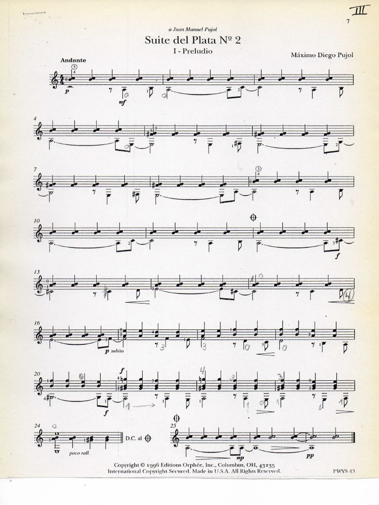 Suite Del Plata No 2 - Máximo Pujol | PDF