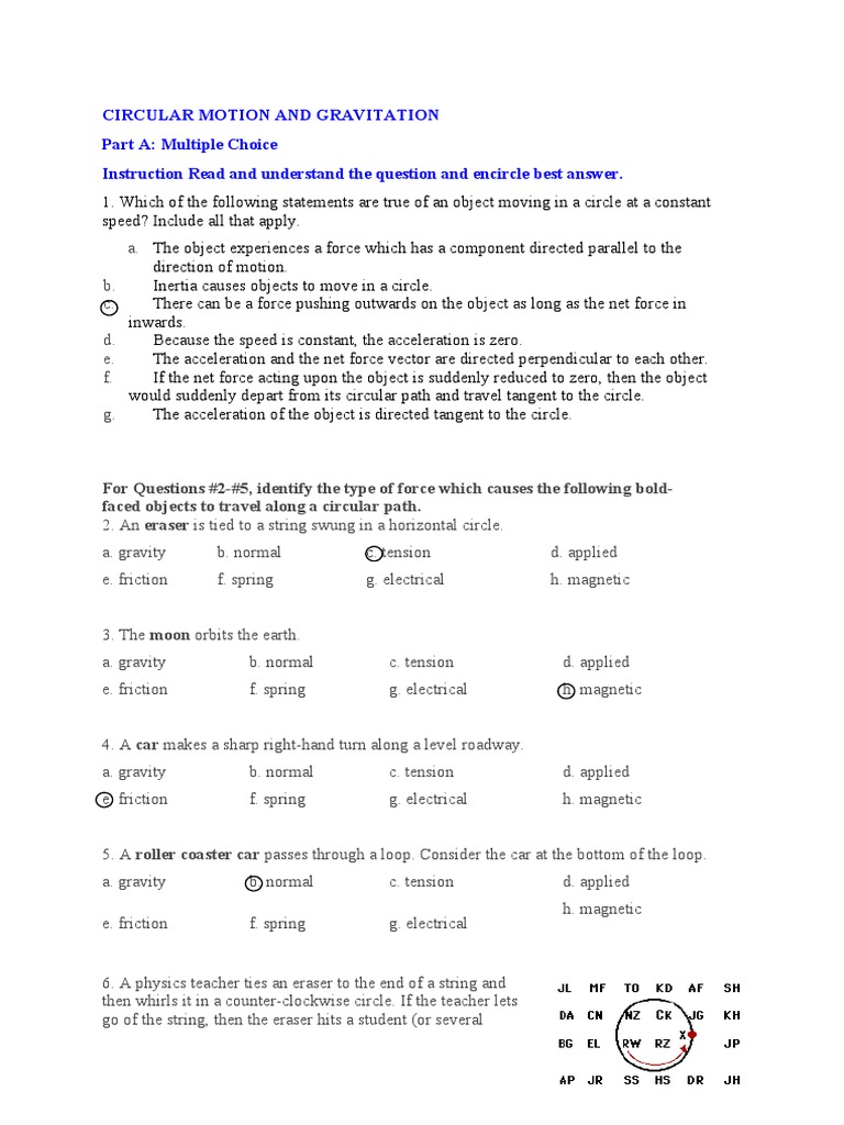Circular Motion and Gravitation Physics Room | PDF | Acceleration | Gravity