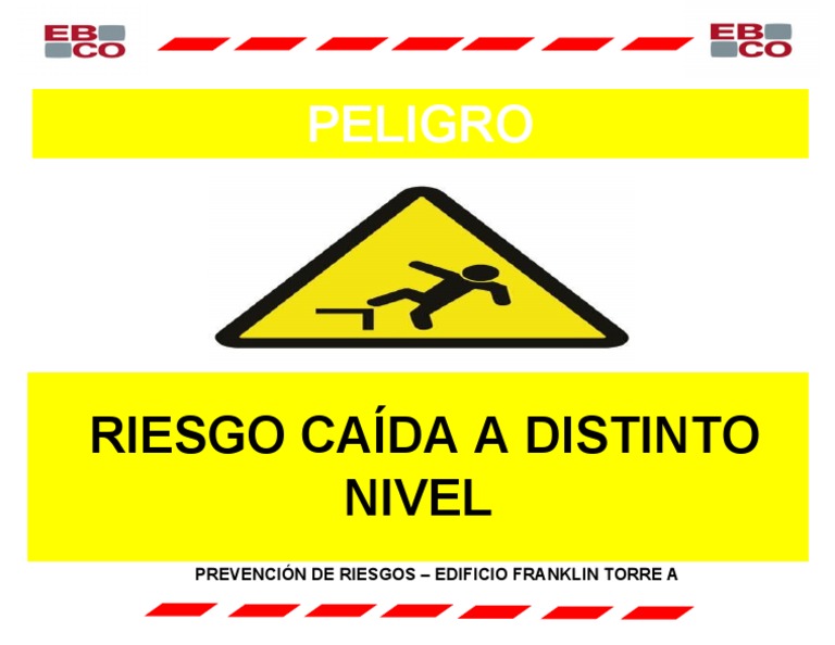 SEÑALETICA Caída Distinto Nivel | PDF