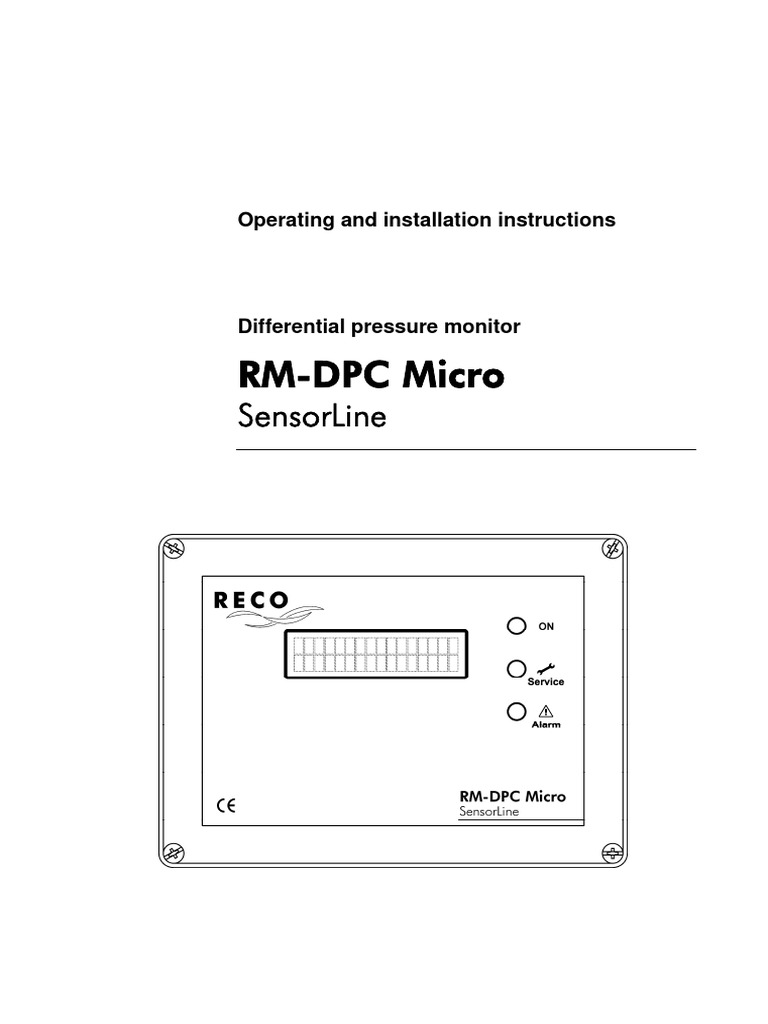 RM-DPC Micro: Sensorline | PDF | Switch | Amplifier