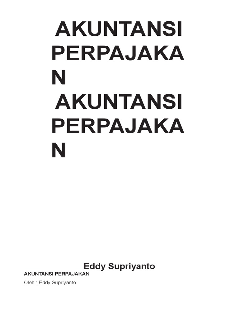 Akuntansi Perpajakan | PDF