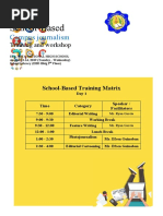 Journalism Training Matrix 2 | PDF