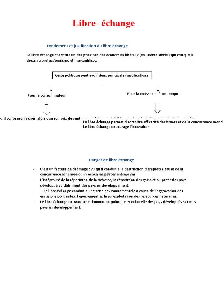 Justifications et dangers du libre-échange | PDF | Libre-échange ...