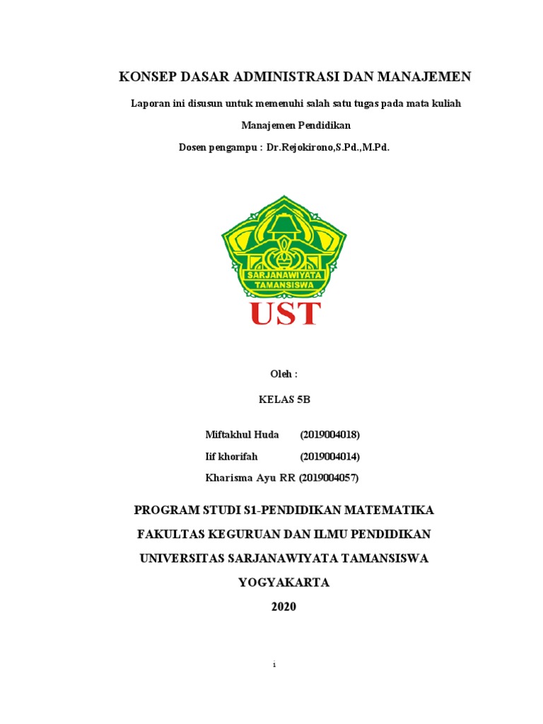 Konsep Administrasi dan Manajemen Pendidikan | PDF