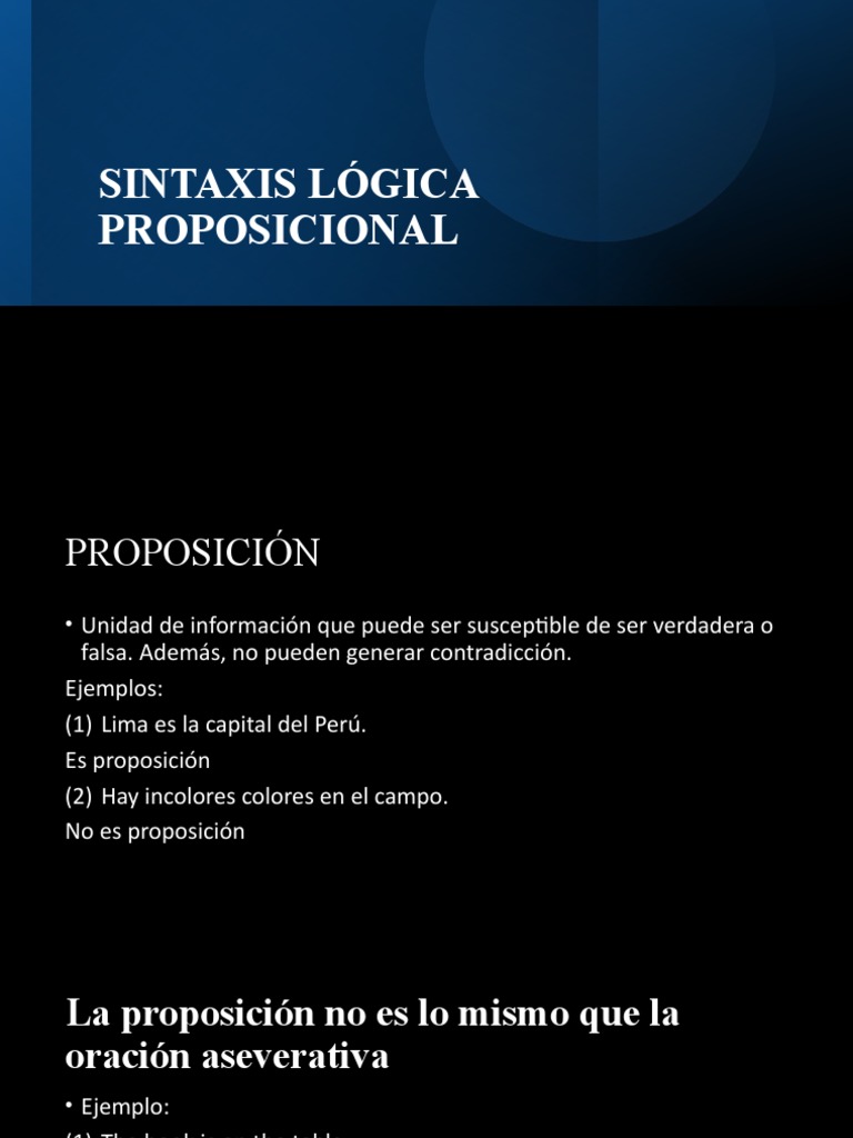 Sintaxis Lógica Proposicional | PDF | Proposición | Metalogica