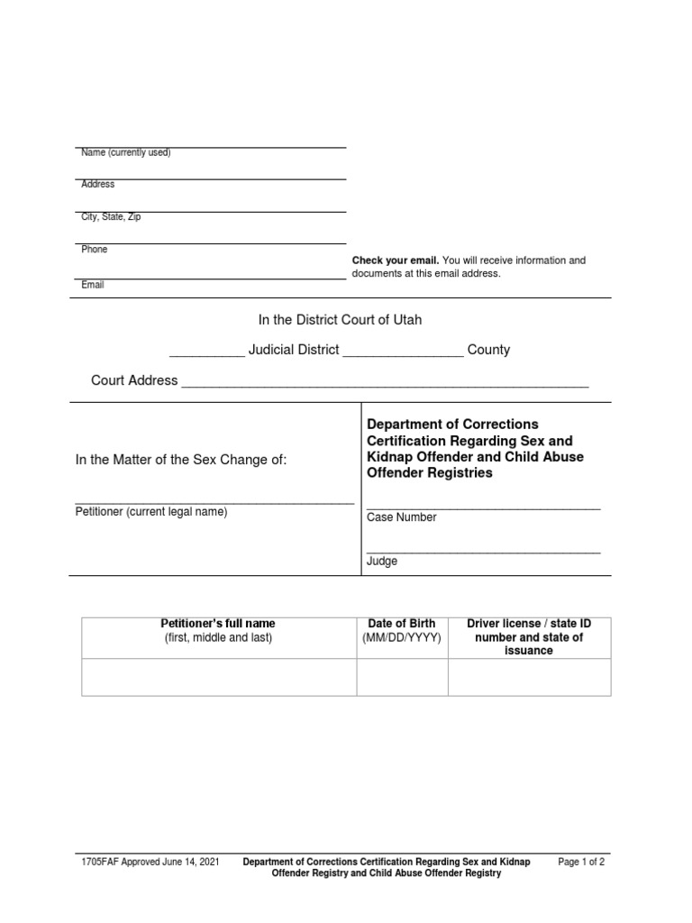 Sex Offender Certification Instructions | PDF | Justice | Crime & Violence