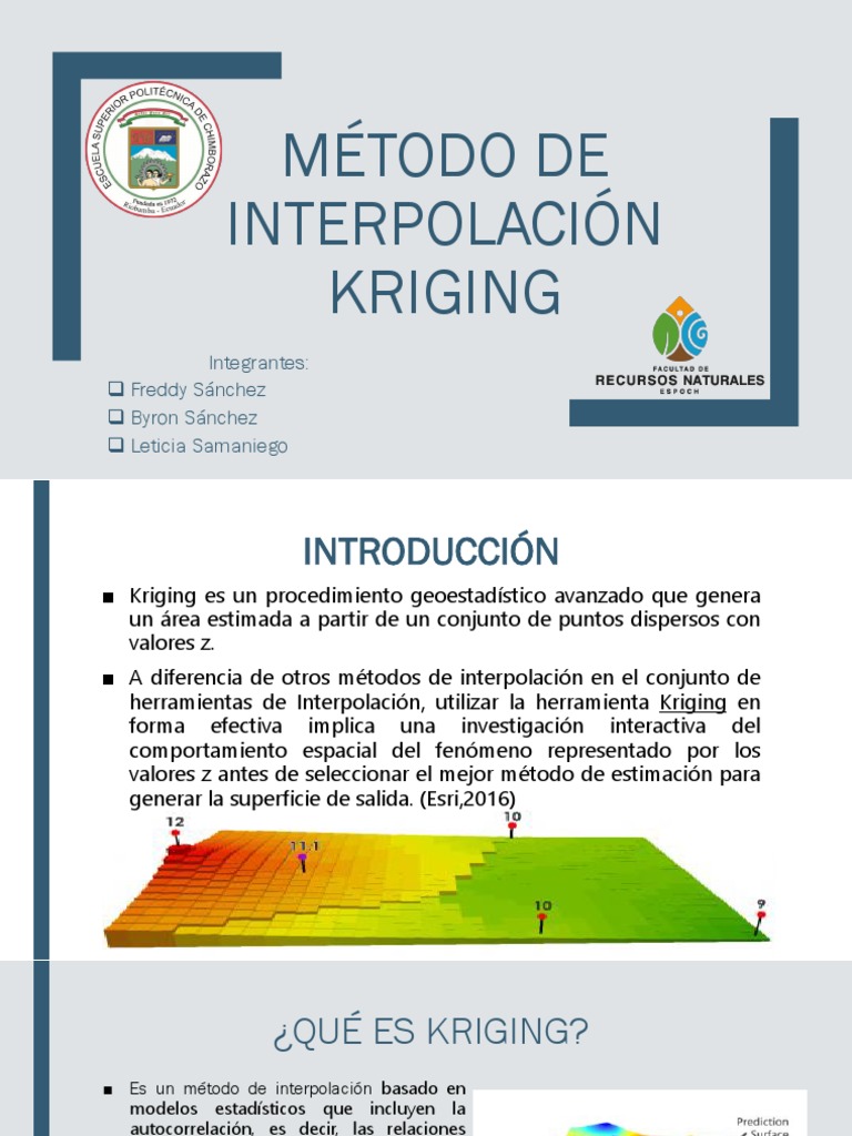 Kriging | PDF | Método científico | Matemáticas Aplicadas
