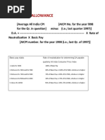 6th Pay Commission DA Rates Overview | PDF
