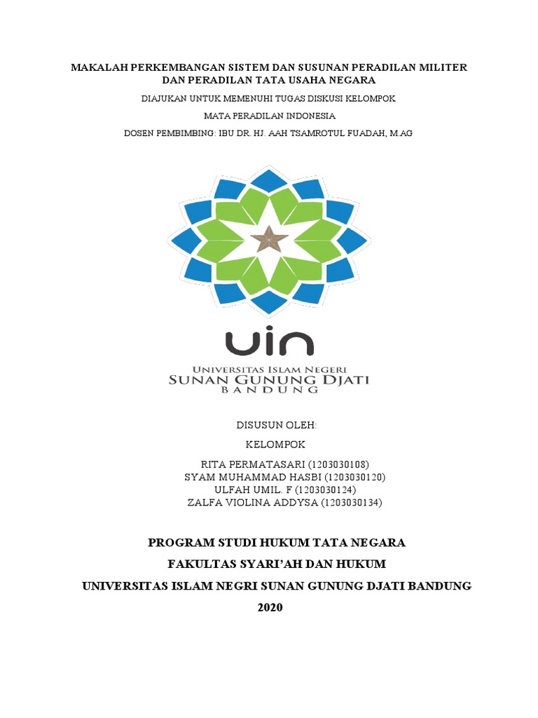 Perkembangan Peradilan Militer dan Tata Usaha | PDF | Politik | Ilmu Sosial