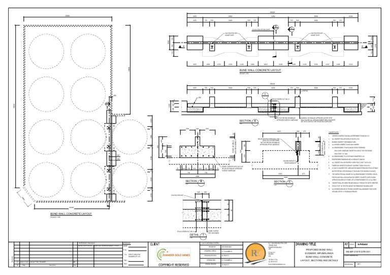 Bund Wall Concrete Design and Details | PDF | Concrete | Materials