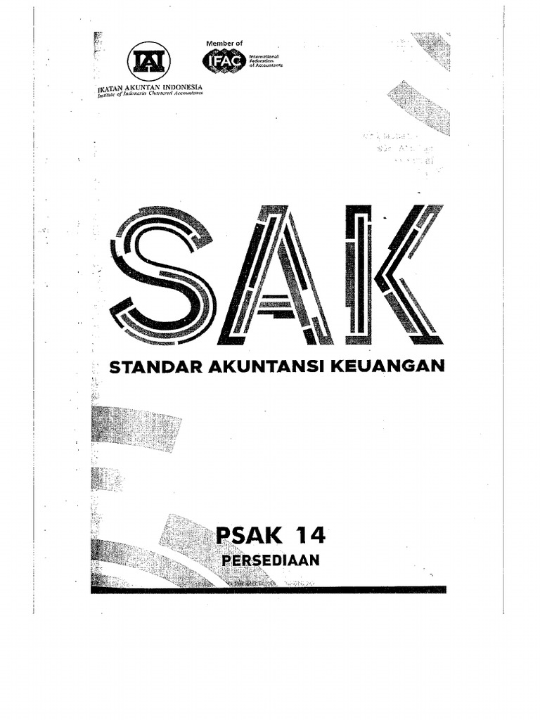 PSAK 14 (Revisi 2018) - Persediaan VV | PDF