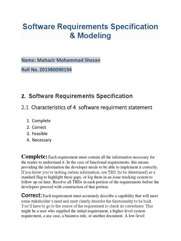 SRE Assignment 2+ 201980090194 | PDF | Use Case | Specification ... SRE Assignment 2+ 201980090194 | PDF | Use Case | Specification ...