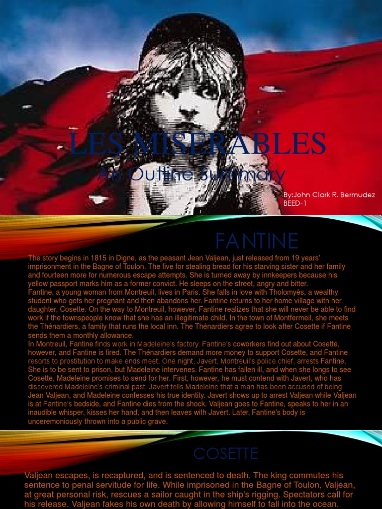 Les Miserables Outline Summary | PDF | Marius Pontmercy | Cosette