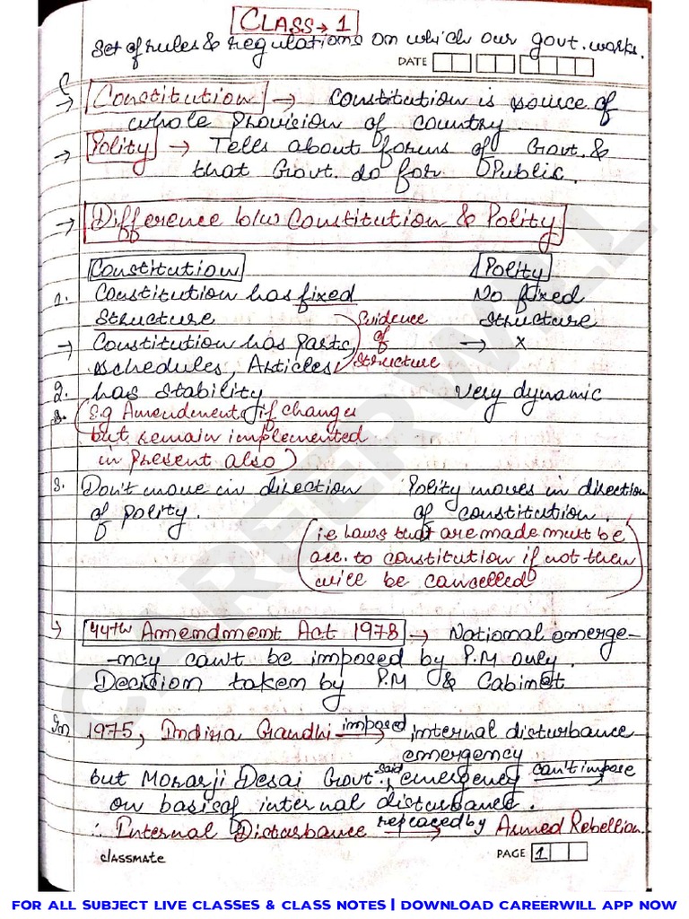 Polity Notes by Abhishek Suman Sir in English Crwill | PDF | Consumer ...