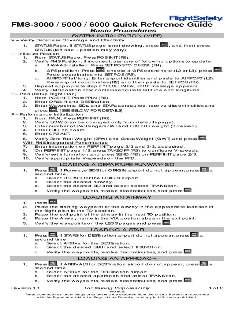 FMS-3000 / 5000 / 6000 Quick Reference Guide: Basic Procedures | PDF ...