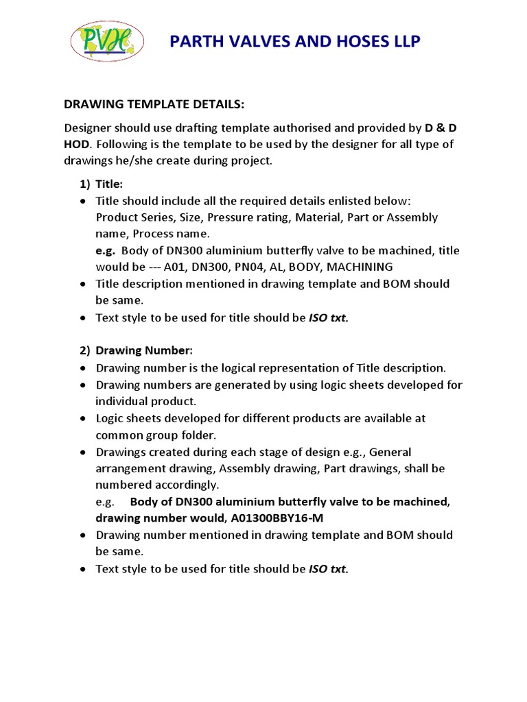 Drafting SOP | PDF | Engineering Tolerance | Mechanical Engineering
