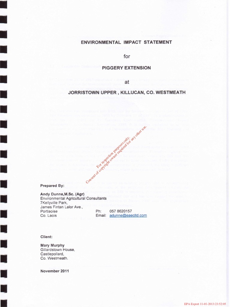 Eis Piggery Sample | Download Free PDF | Groundwater | Water