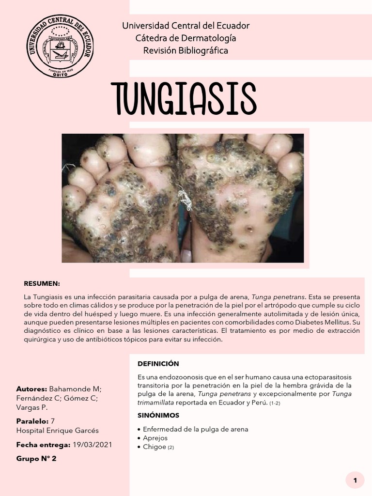 TUNGIASIS | PDF | Ciencias de la Salud | Especialidades Medicas