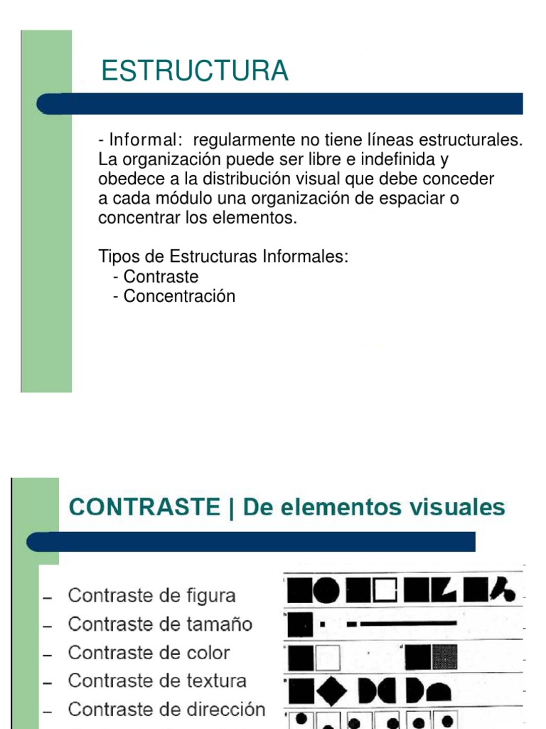 Tipos y características de las estructuras informales en diseño gráfico ...