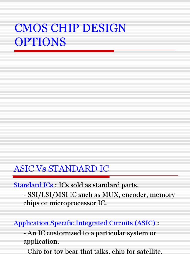 Cmos Chip Design Options | PDF | Field Programmable Gate Array ...