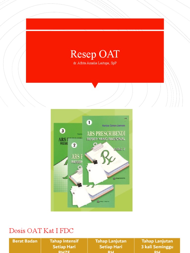 Resep OAT | PDF | Kesehatan Holistik