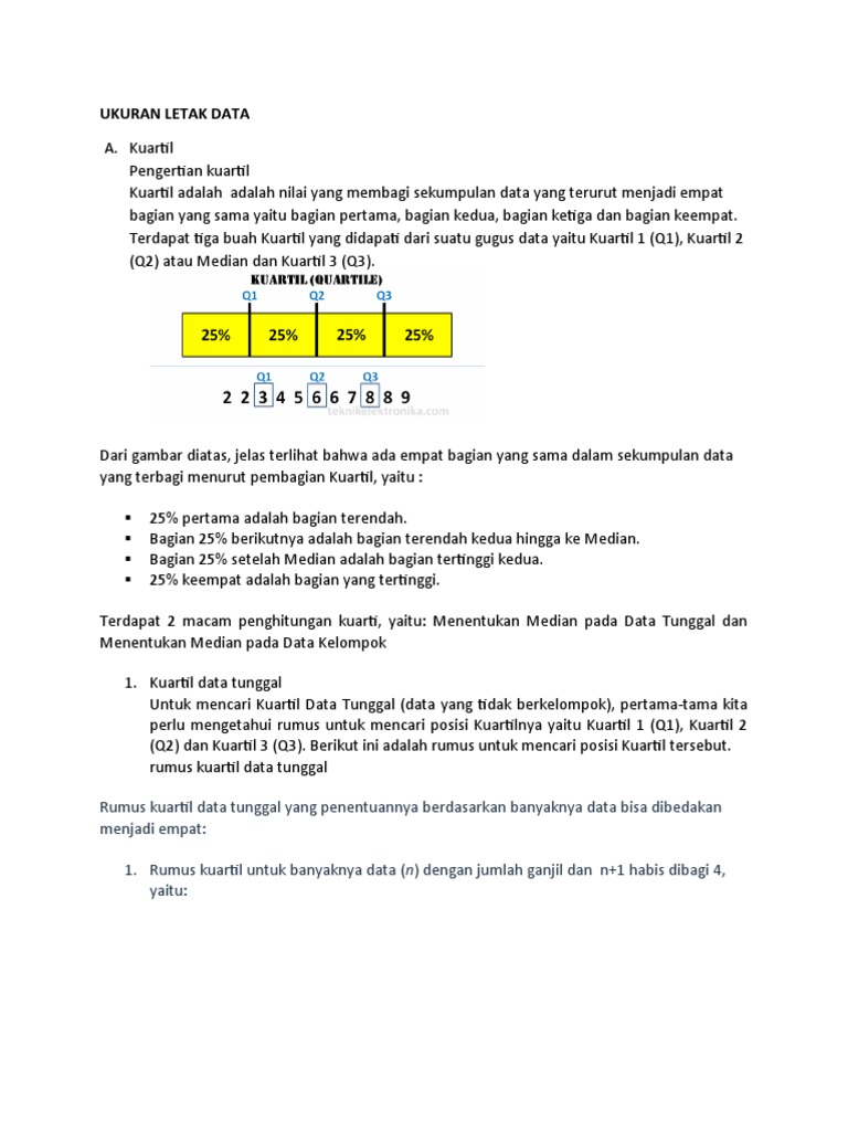 Ukuran Letak Data | PDF