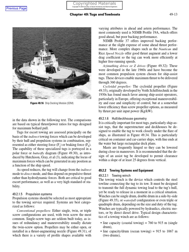 Tug and Towboat Propulsion Systems | PDF | Tugboat | Ships