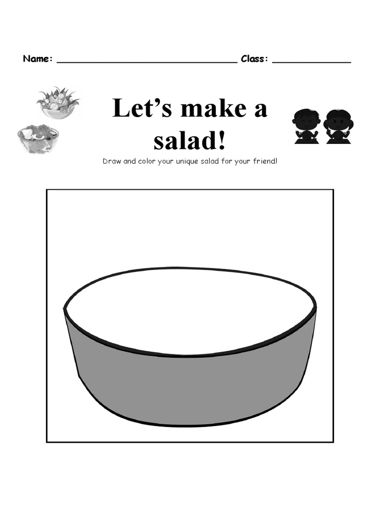 Lets Make A Salad - Grade 4 | PDF