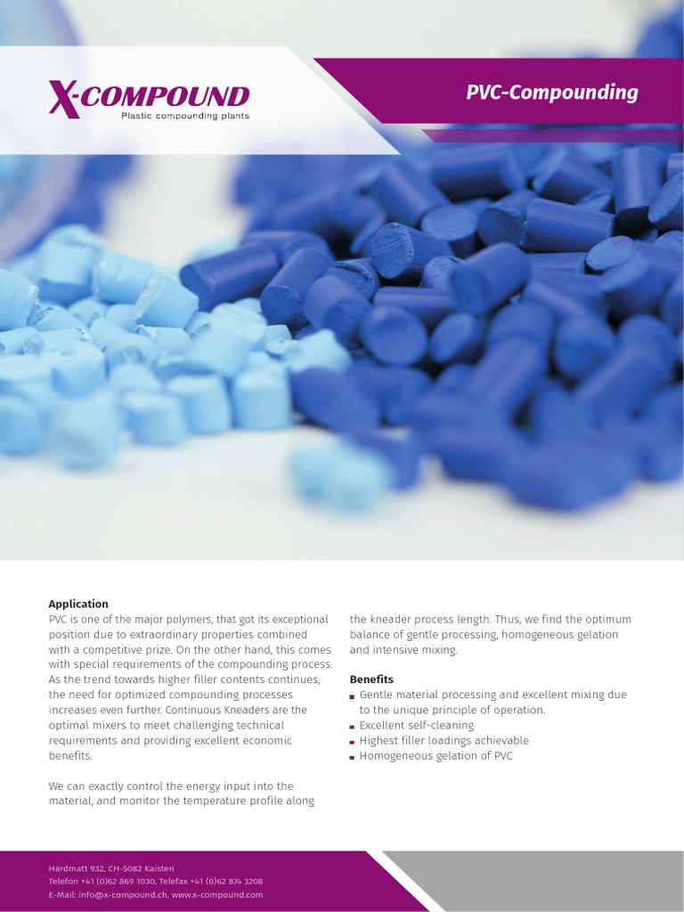 PVC Compounding Web | PDF | Polyvinyl Chloride | Extrusion