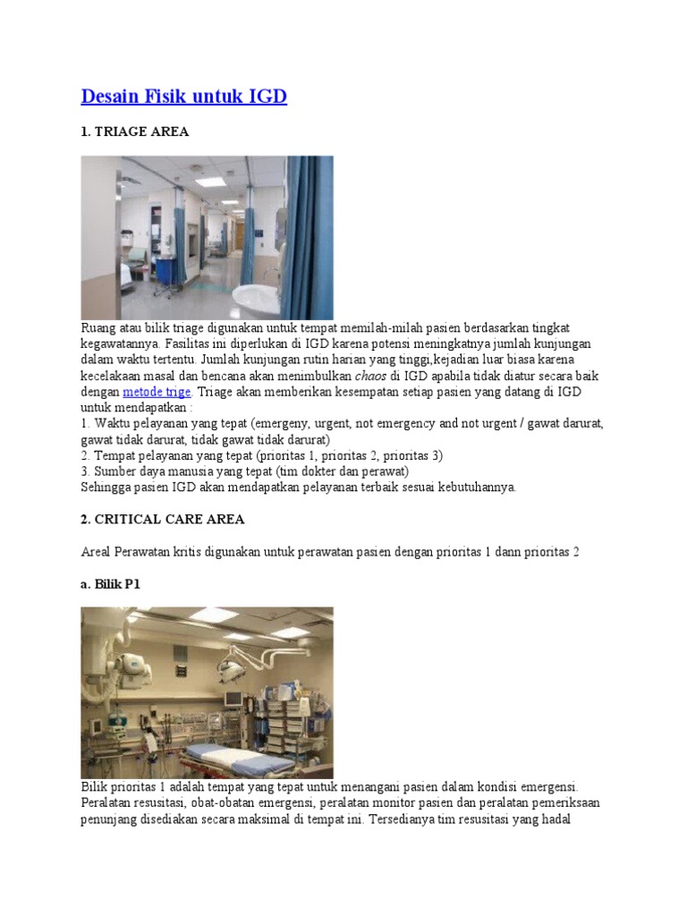 Desain Fisik IGD | PDF