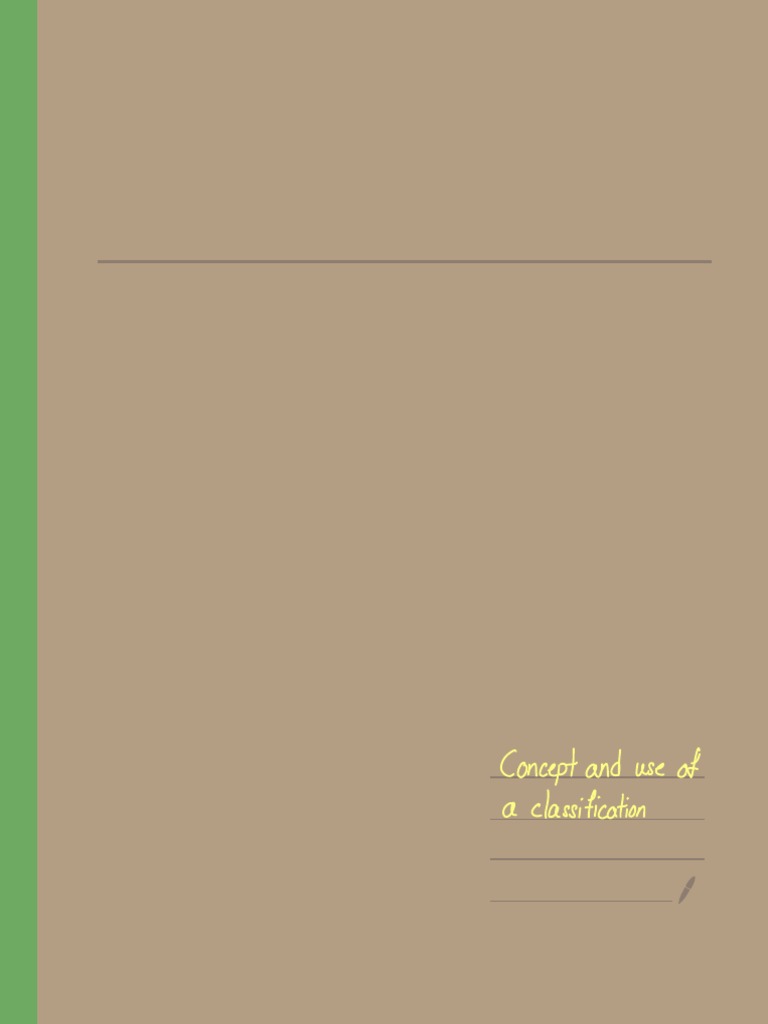 Concept and Use of A Classification System | PDF | Cell (Biology ...