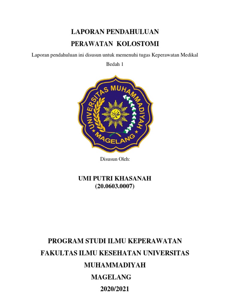 Lp-Kolostomi Umi Putri KH 20.0603.0007 | PDF