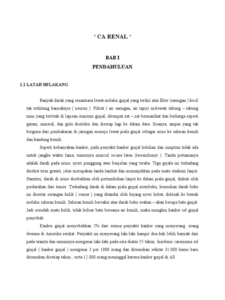 Ca Ginjal | PDF