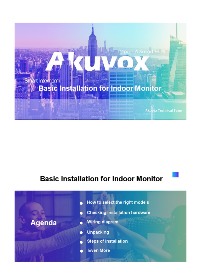 Course 2. Basic Installation For Indoor Monitor | PDF | Manufactured ...