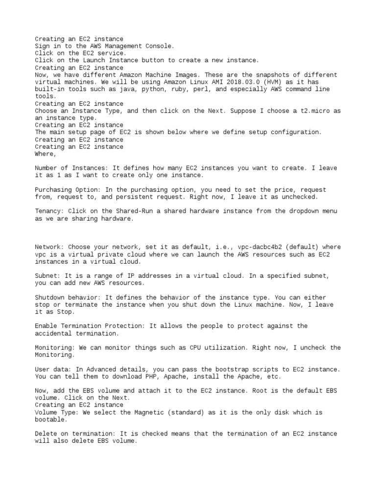 Creating Ec2 Instance | PDF | World Wide Web | Internet & Web
