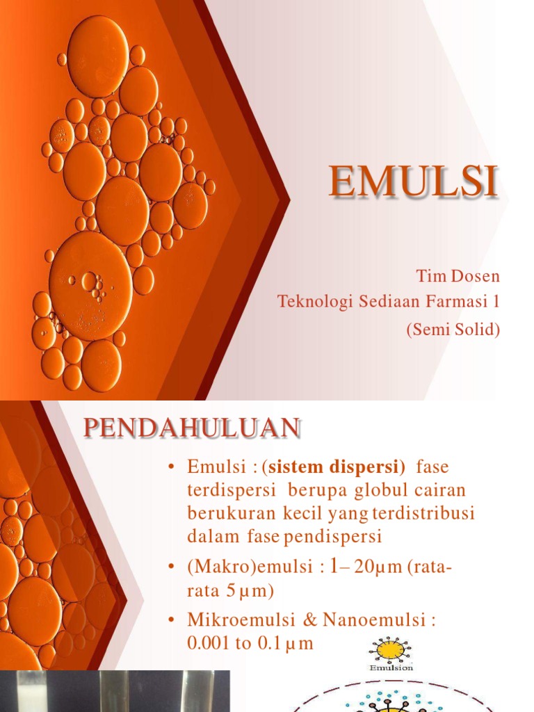 Emulsi Sa | PDF