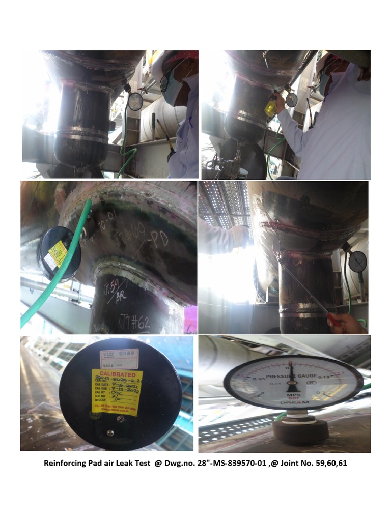 Reinforcing Pad Leak Test | PDF