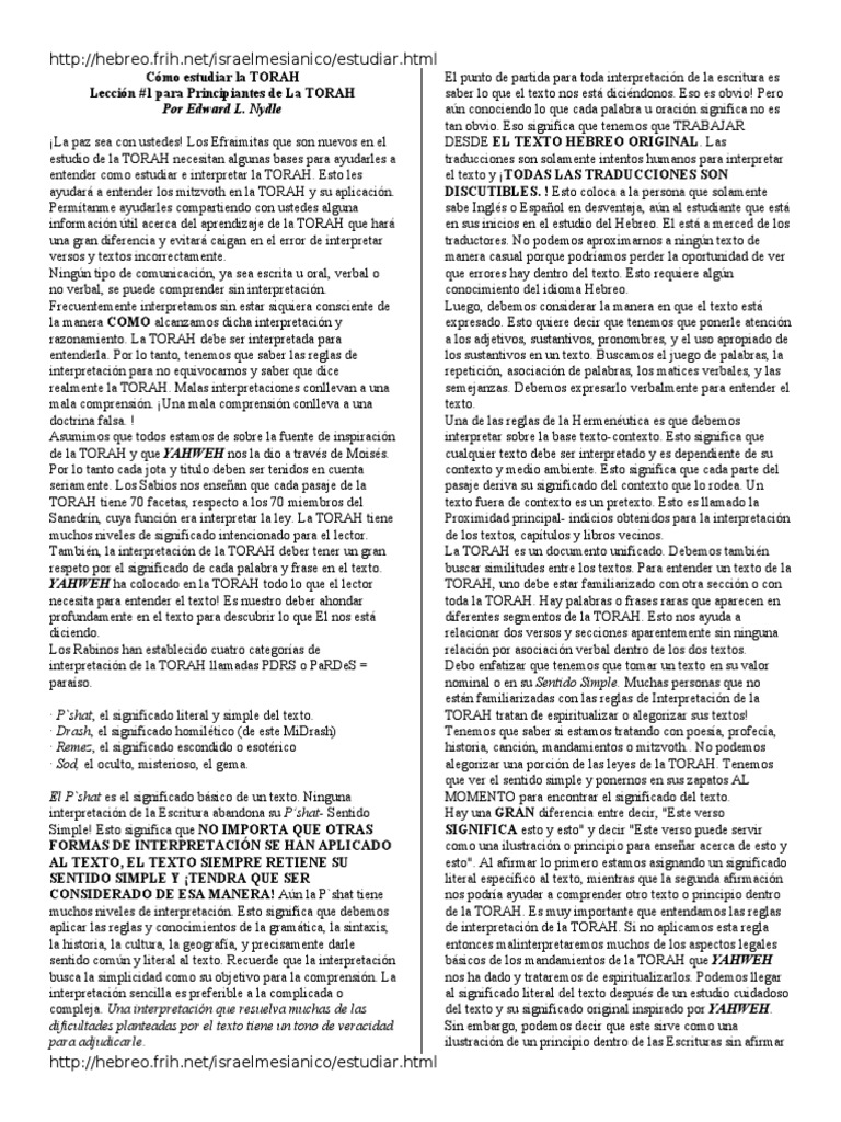 Como Estudiar La Torah | PDF | Tora | Traducciones