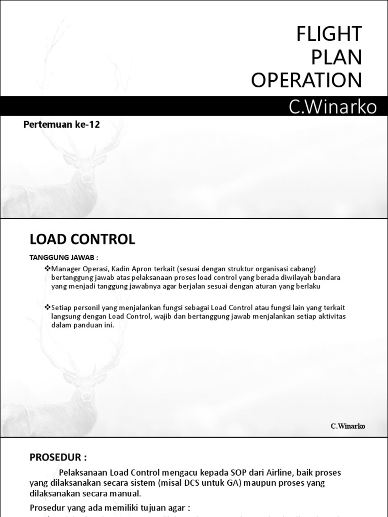 Per.12 Flight Operation Management | PDF