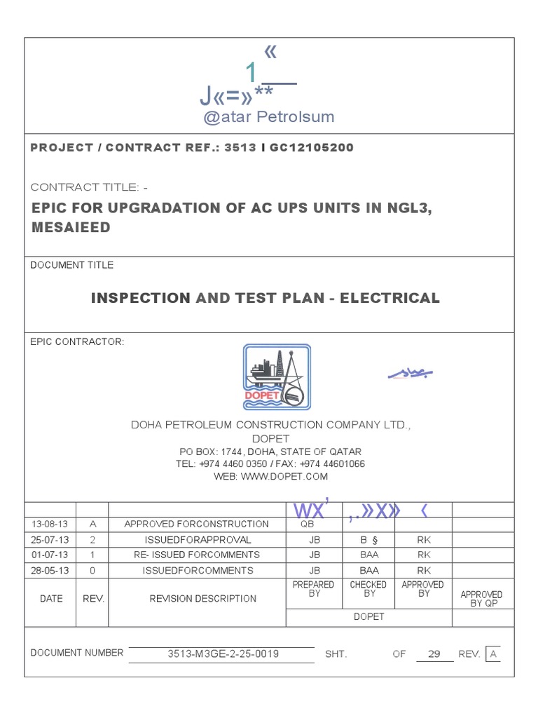 Itp Electrical | PDF | Specification (Technical Standard ...